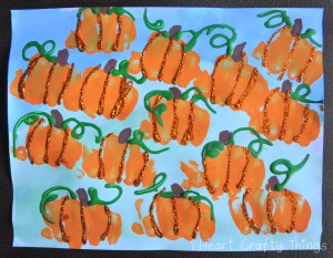 Pumpkin Patch Art Project For Kids - I Heart Crafty Things