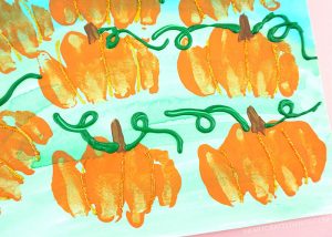 Pumpkin Patch Art Project For Kids - I Heart Crafty Things