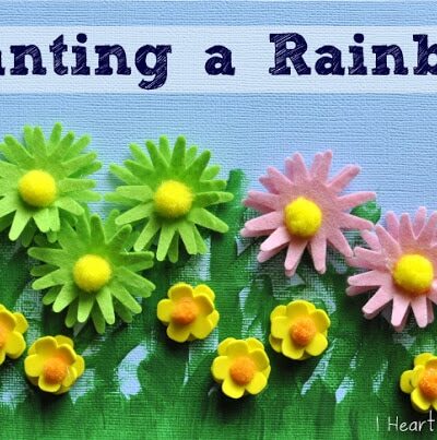 Planting a Rainbow Flower Craft