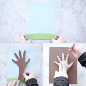 Handprint Heart Tree Craft - I Heart Crafty Things