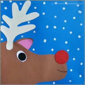Rudolph Paper Craft For Kids - I Heart Crafty Things