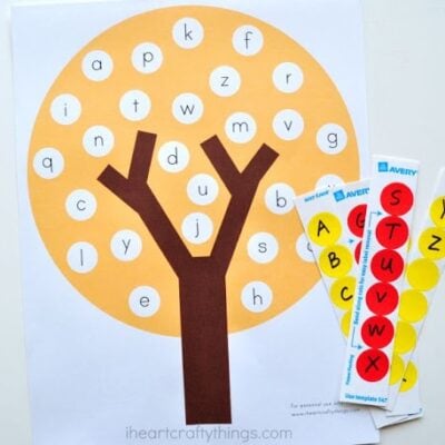 Marbled Fall Tree Craft For Kids - I Heart Crafty Things