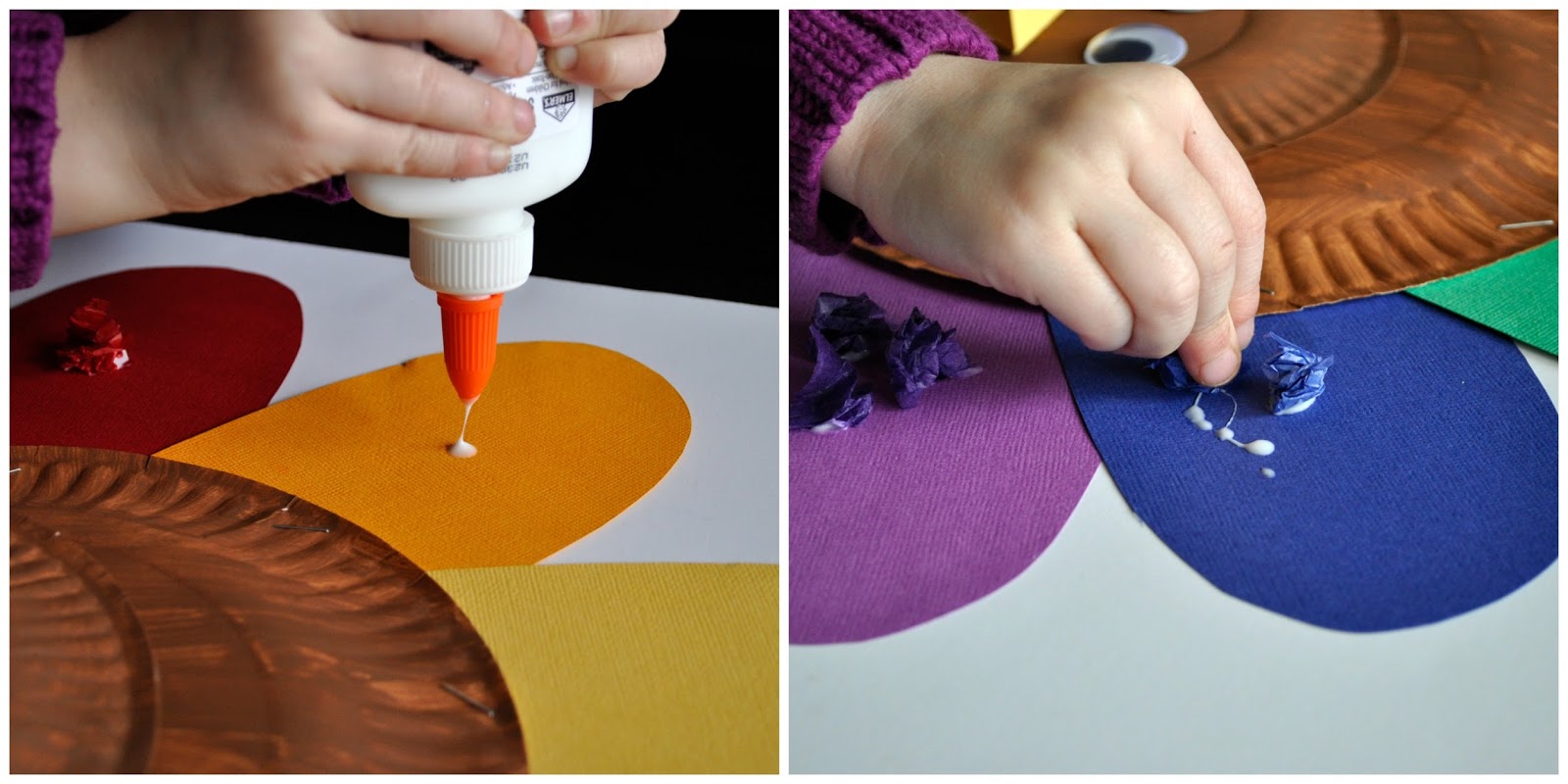 Cute And Colorful Kids Turkey Craft With Color Matching - I Heart ...