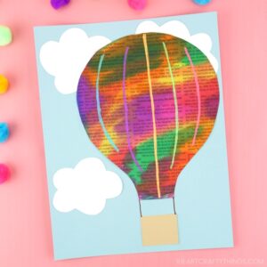 Newspaper Hot Air Balloon Craft For Kids - I Heart Crafty Things