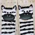 Paper Bag Zebra Craft - I Heart Crafty Things