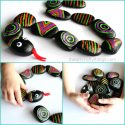 Patterned Rocks Snake Craft - I Heart Crafty Things