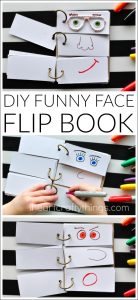 DIY Funny Face Flip Book - I Heart Crafty Things