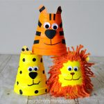 Adorable Foam Cup Tiger Craft - I Heart Crafty Things