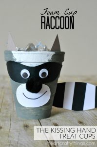 The Kissing Hand Raccoon Craft - I Heart Crafty Things