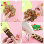 Yarn Wrapped Fall Tree Craft - I Heart Crafty Things