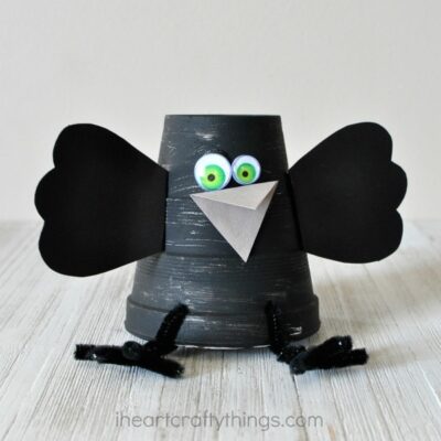 Super Cute Foam Cup Crow Craft - I Heart Crafty Things