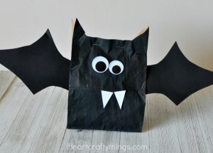 Stuffed Paper Bag Bat Craft - I Heart Crafty Things