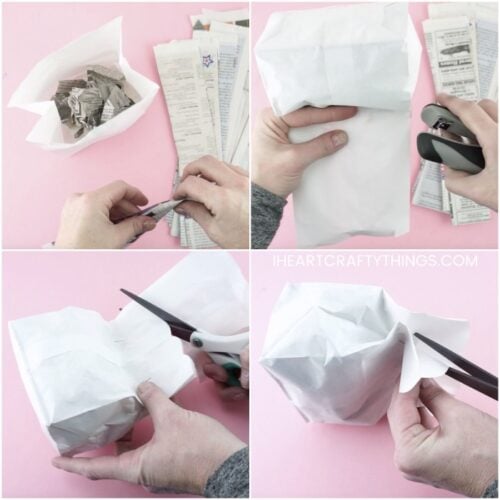 Simple Paper Bag Ghost Craft - I Heart Crafty Things