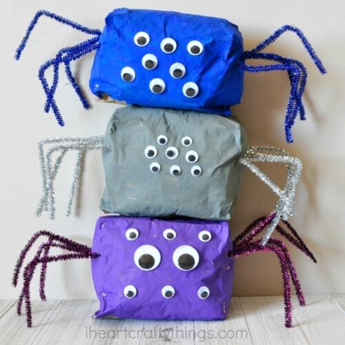 Stuffed Paper Bag Bat Craft - I Heart Crafty Things