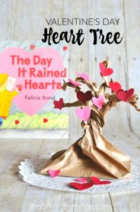 Pretty Valentine Heart Tree Craft - I Heart Crafty Things