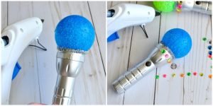 Glowing Rock Star Microphone Craft - I Heart Crafty Things