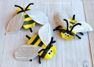 Awesome Recycled Bee Craft - I Heart Crafty Things