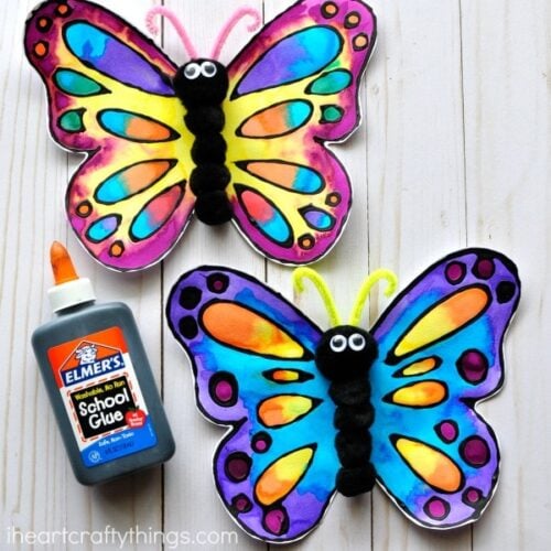 Paper Plate Insect Sewing Craft - I Heart Crafty Things
