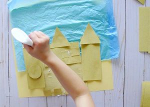 Sand Paper Sand Castle Craft - I Heart Crafty Things