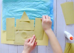 Sand Paper Sand Castle Craft - I Heart Crafty Things