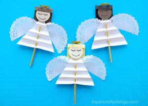 Beautiful Christmas Angel Craft For Kids - I Heart Crafty Things