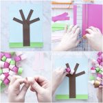 How To Make A 3D Spring Paper Tree Craft - I Heart Crafty Things