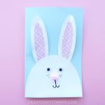Cutest Bunny DIY Easter Card - I Heart Crafty Things