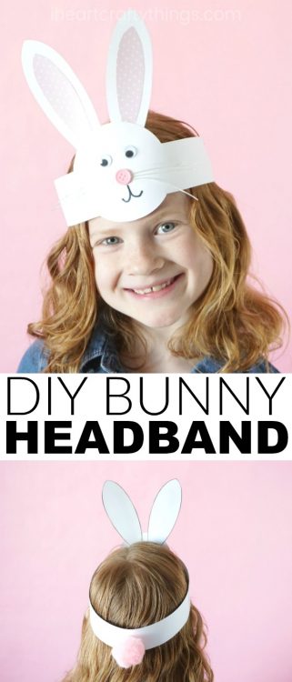DIY Bunny Headband Craft For Kids - I Heart Crafty Things