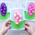 Hyacinth Flower Mother's Day Card Idea - I Heart Crafty Things