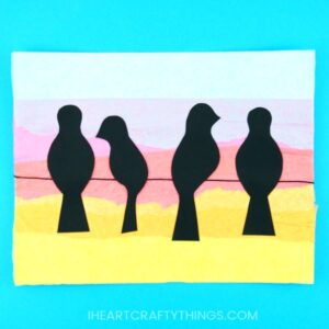 How To Make A Colorful Paper Bird Craft -Fun Paper Craft For Kids Of ...