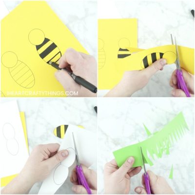 How To Make A Paper Bee Craft - I Heart Crafty Things