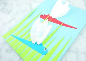 How To Make A Paper Dragonfly Craft - I Heart Crafty Things