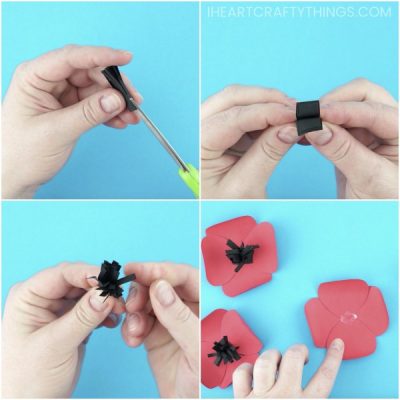 Pretty Paper Poppies Craft - I Heart Crafty Things