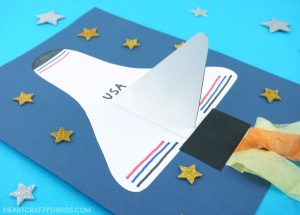 How To Make A Space Shuttle Paper Craft - I Heart Crafty Things
