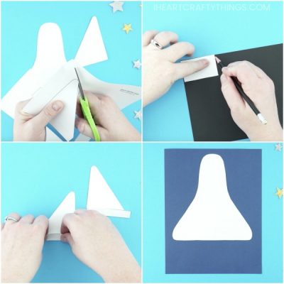 How To Make A Space Shuttle Paper Craft - I Heart Crafty Things