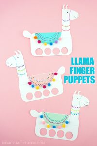 Colorful Llama Craft For Kids - I Heart Crafty Things