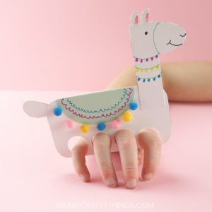 Colorful Llama Craft For Kids - I Heart Crafty Things