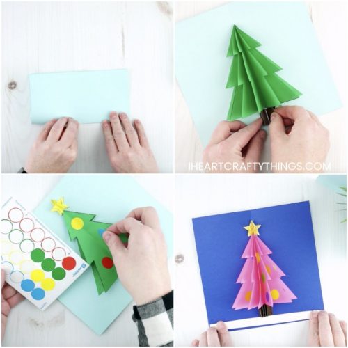 How To Make A 3D Christmas Card - I Heart Crafty Things