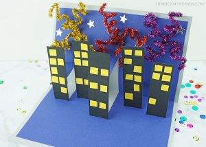 3D New Year's Eve Craft For Kids - I Heart Crafty Things
