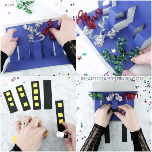 3D New Year's Eve Craft For Kids - I Heart Crafty Things