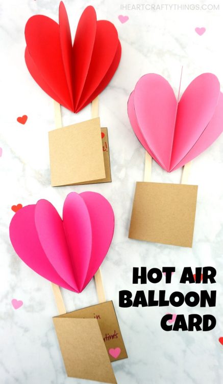 3D Hot Air Balloon Card - I Heart Crafty Things