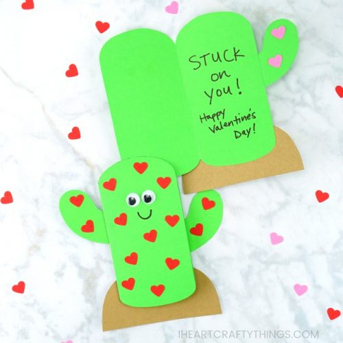 The Cutest Cactus Valentine - I Heart Crafty Things