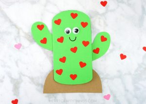 The Cutest Cactus Valentine - I Heart Crafty Things