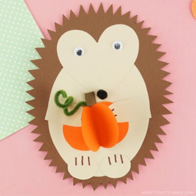 The Cutest Hedgehog Craft - I Heart Crafty Things