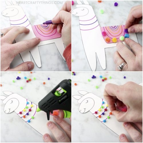 Llama Valentine Craft For Kids - I Heart Crafty Things