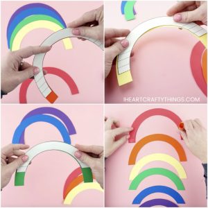 How To Make An Easy Pop Up Rainbow Card - I Heart Crafty Things