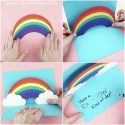 How To Make An Easy Pop Up Rainbow Card - I Heart Crafty Things