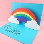 How To Make An Easy Pop Up Rainbow Card - I Heart Crafty Things