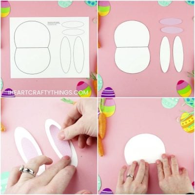 How To Make A Simple Easter Bunny Card - I Heart Crafty Things