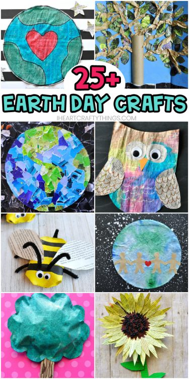 25+ Easy Earth Day Crafts For Kids Using Recycled Materials - I Heart ...